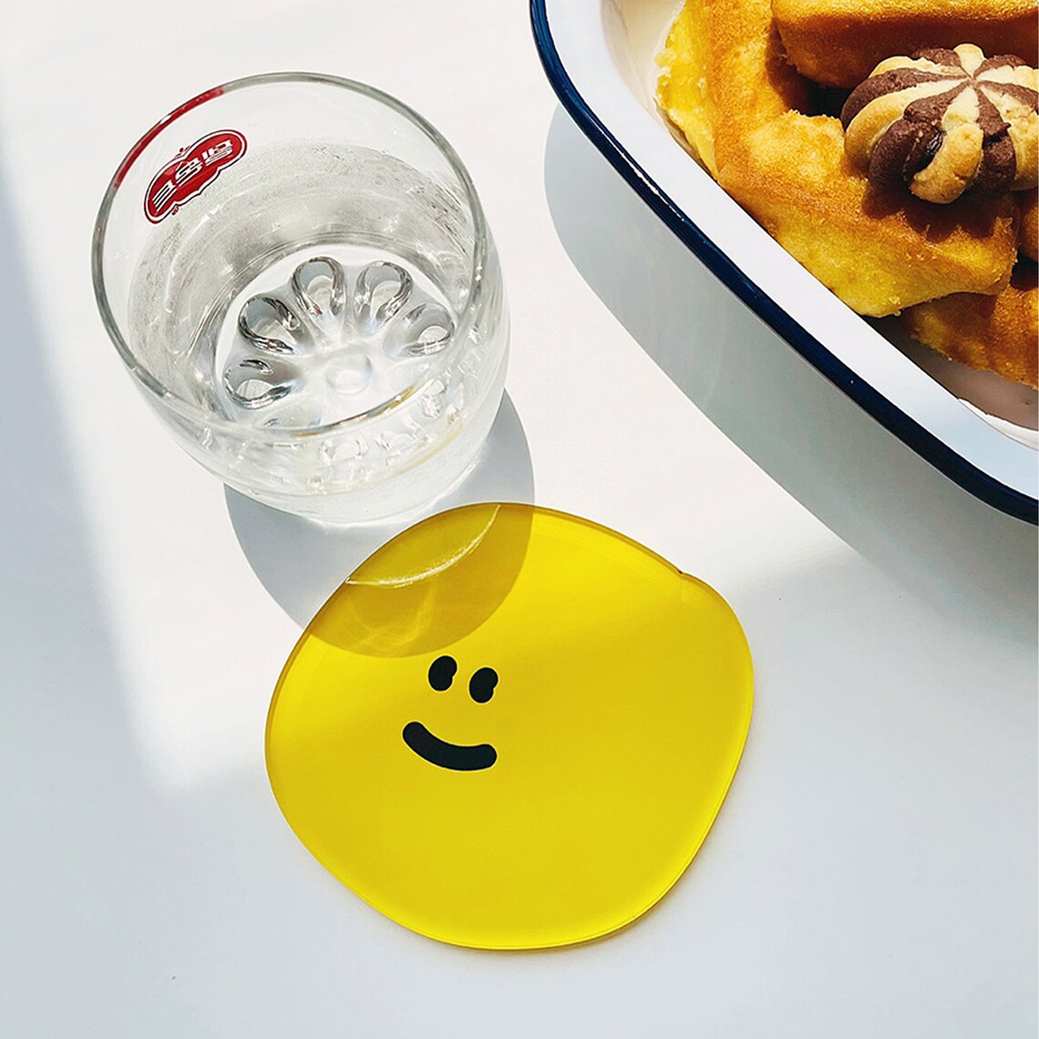 Bumpy Smile Acrylic Coaster Cute Coaster Office Desk Decor - Etsy