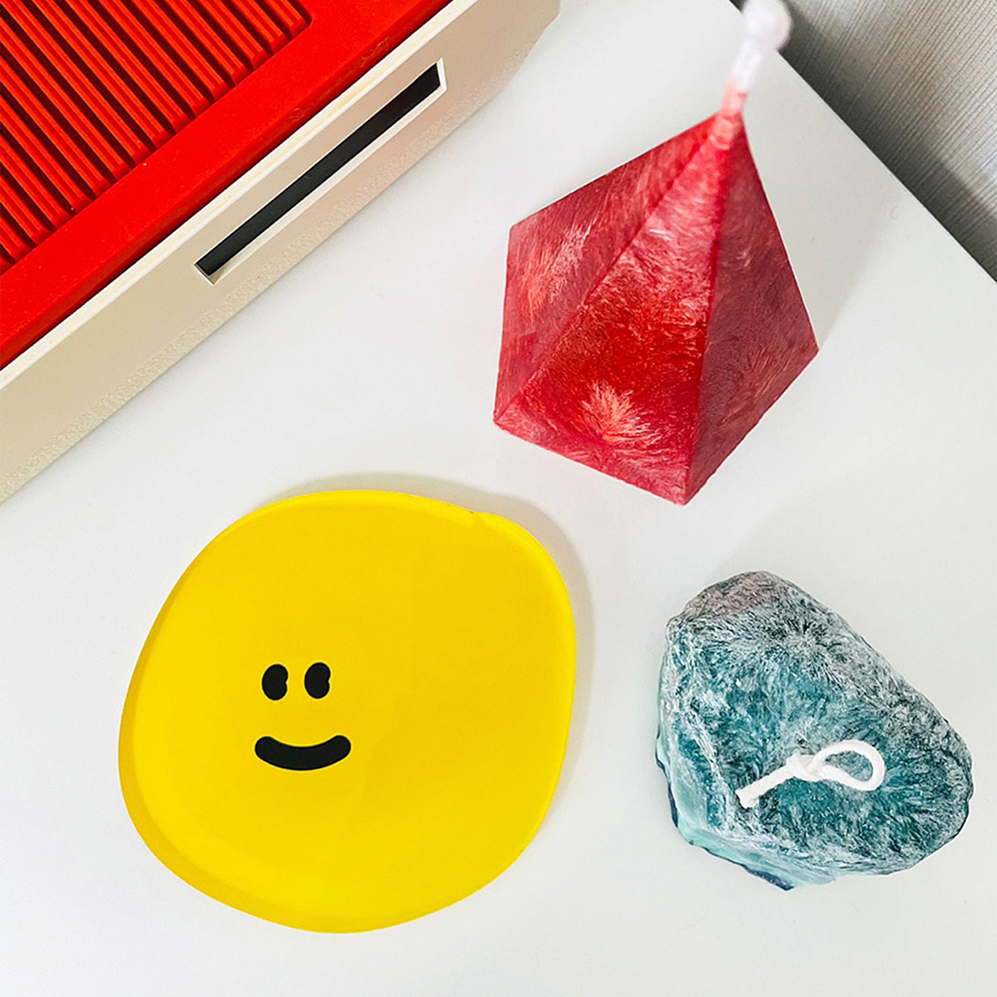 Bumpy Smile Acrylic Coaster Cute Coaster Office Desk Decor - Etsy