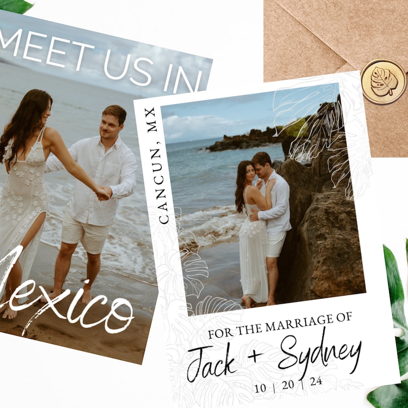 Destination Wedding Invitation Mexico - Etsy