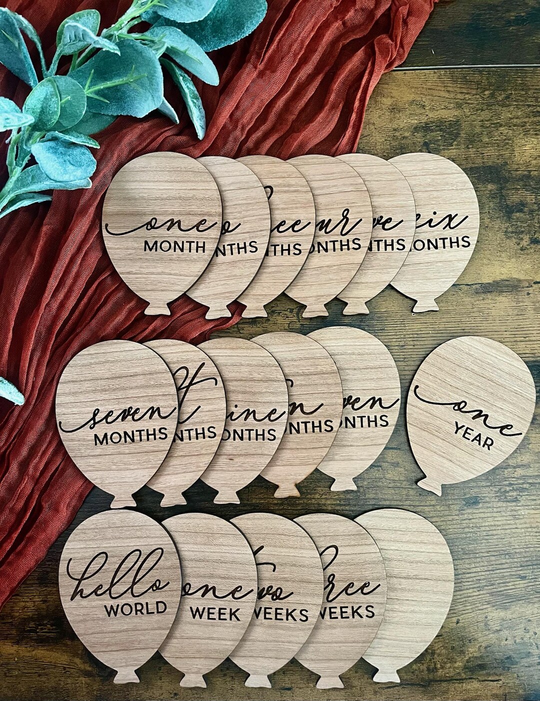 Wooden Baby Milestone Disc: 4" Round Photo Prop - Etsy