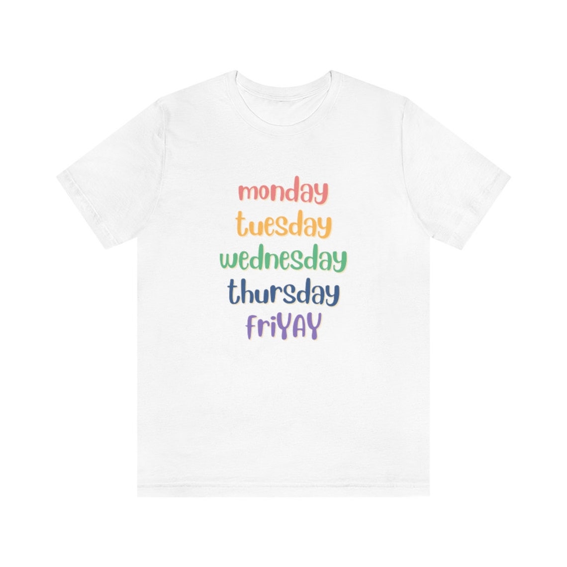Days of the Week Tee Shirt - Etsy