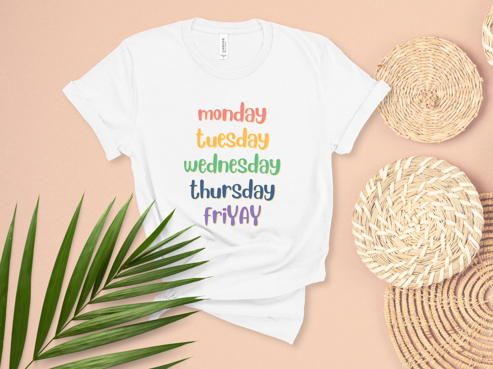 Days of the Week Tee Shirt - Etsy