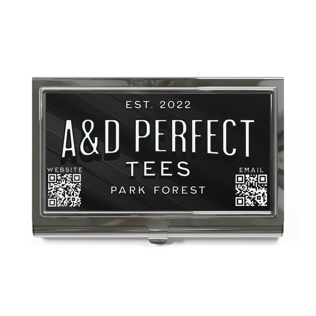 Personalized QR Code Business Card Holder, Customized QR Code Business ...