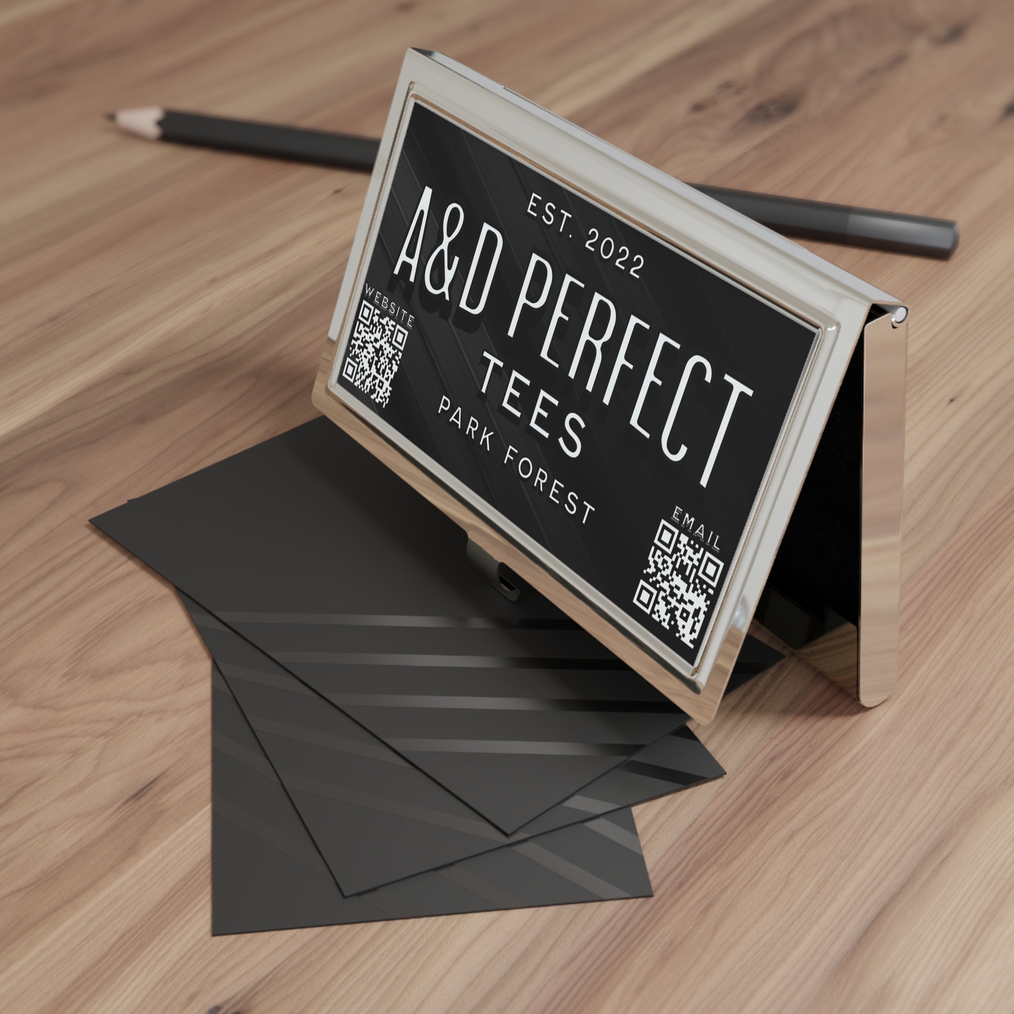 Personalized QR Code Business Card Holder, Customized QR Code Business ...