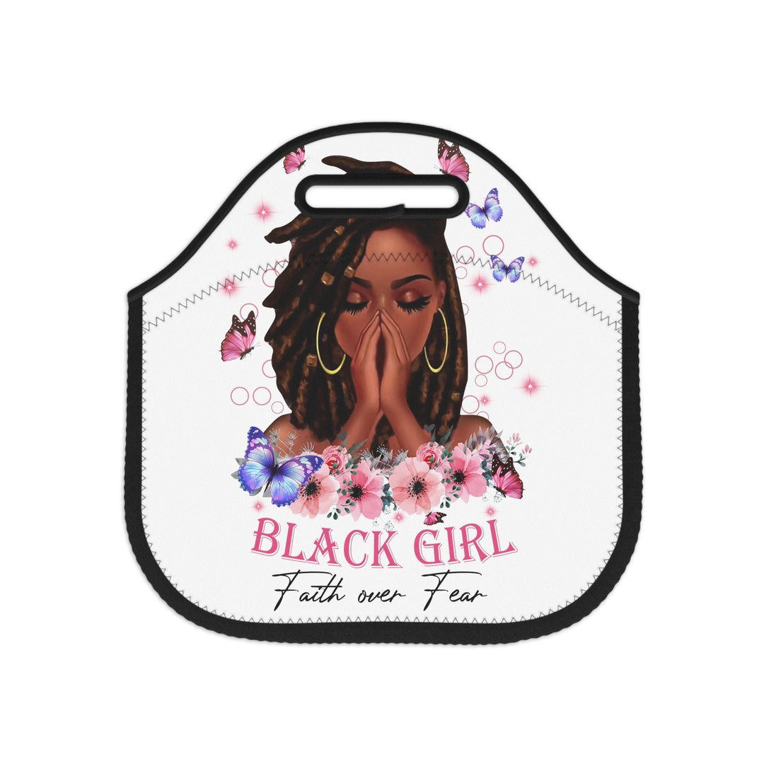 Black Girl Magic Matching Set Lunch Bag, Back to School Faith Over Fear ...
