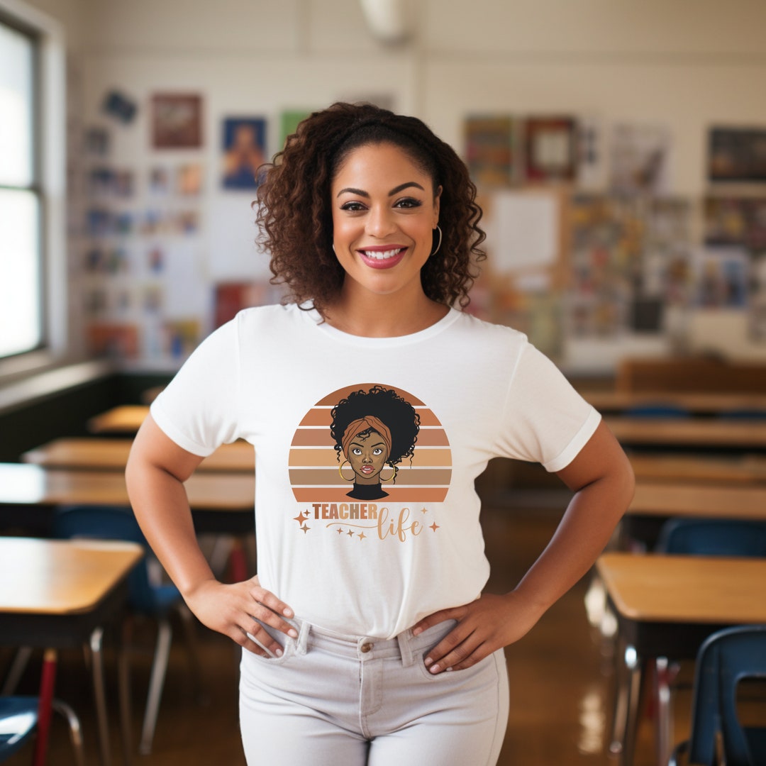 Teacher Life Retro Classroom Attire Short Sleeve Tee, Positive ...