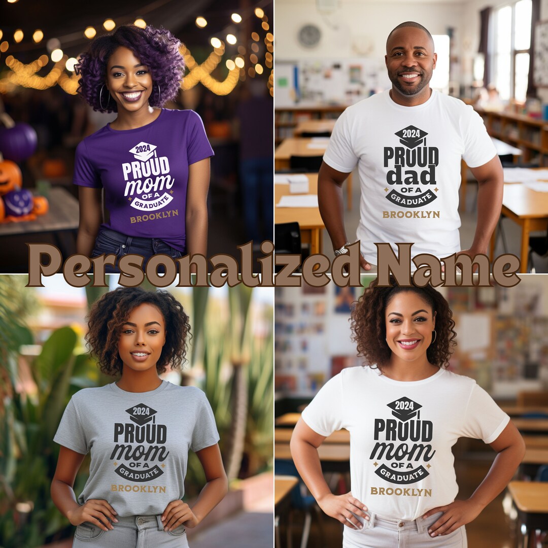 Personalized 2024 College Graduate Shirt, Proud 8th Grade Grad, High ...