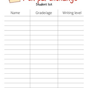 Pen Pal Exchange Digital Printable Writing Activity - Etsy