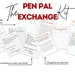 Pen Pal Exchange Digital Printable Writing Activity - Etsy