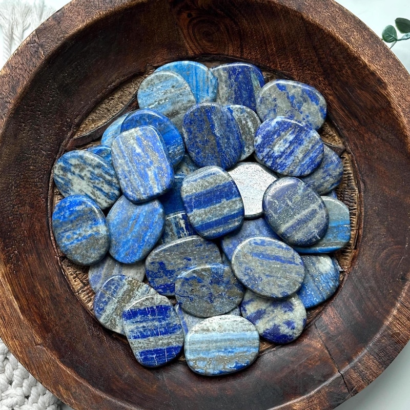 Small Flat Lapis Stone - Etsy