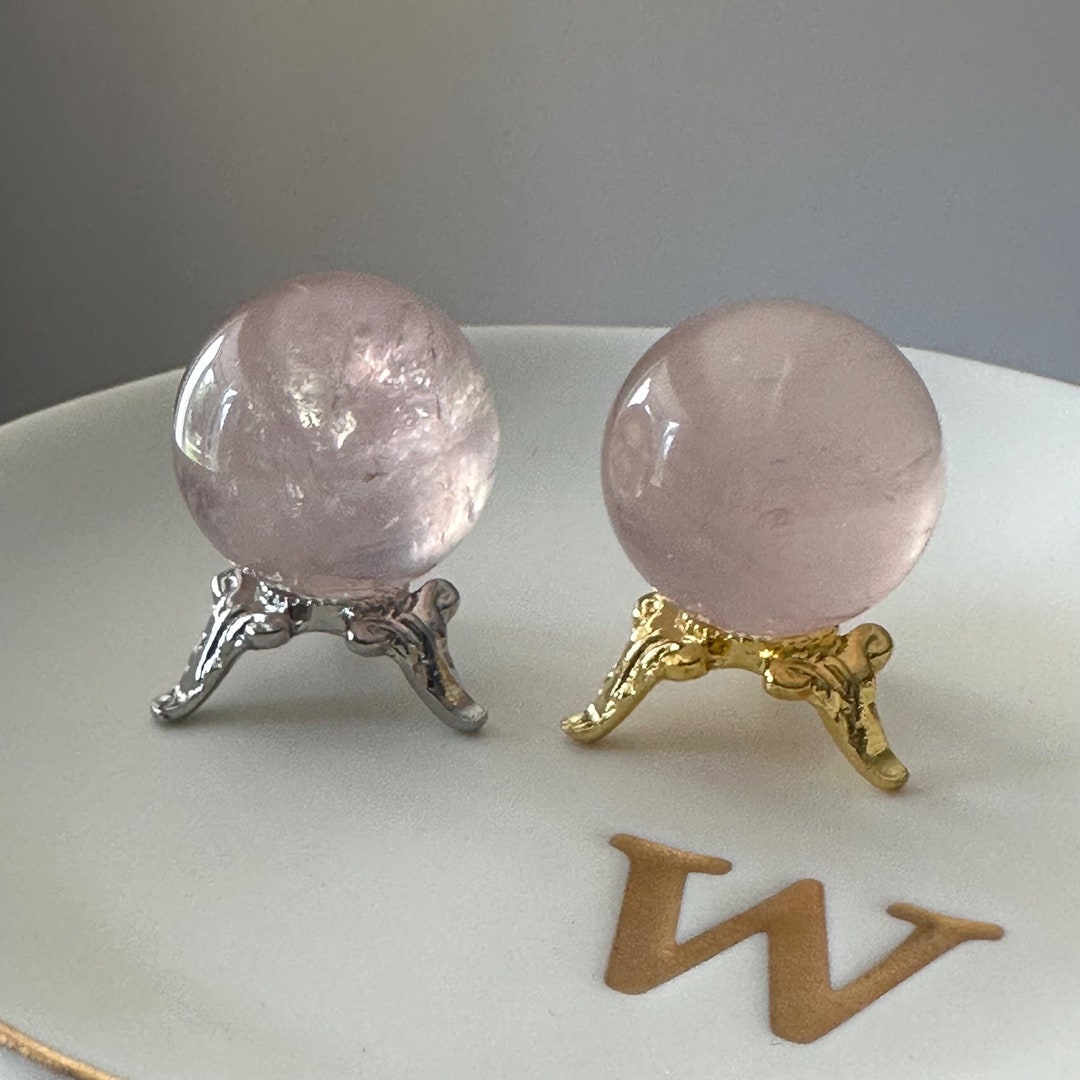 Mini Sphere Stands Gold & Silver | Mini Sphere Holder | Crystal Stand ...
