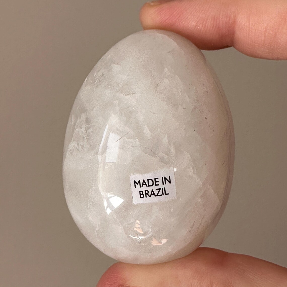 White Quartz Egg | Crystal Egg | Easter Basket | Crystal for Home Decor ...