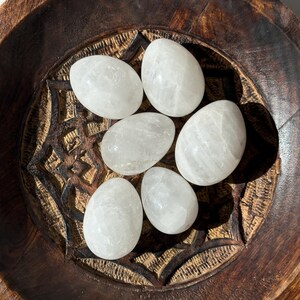 White Quartz Egg | Crystal Egg | Easter Basket | Crystal for Home Decor ...