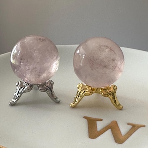 Mini Sphere Stands Gold & Silver | Mini Sphere Holder | Crystal Stand ...