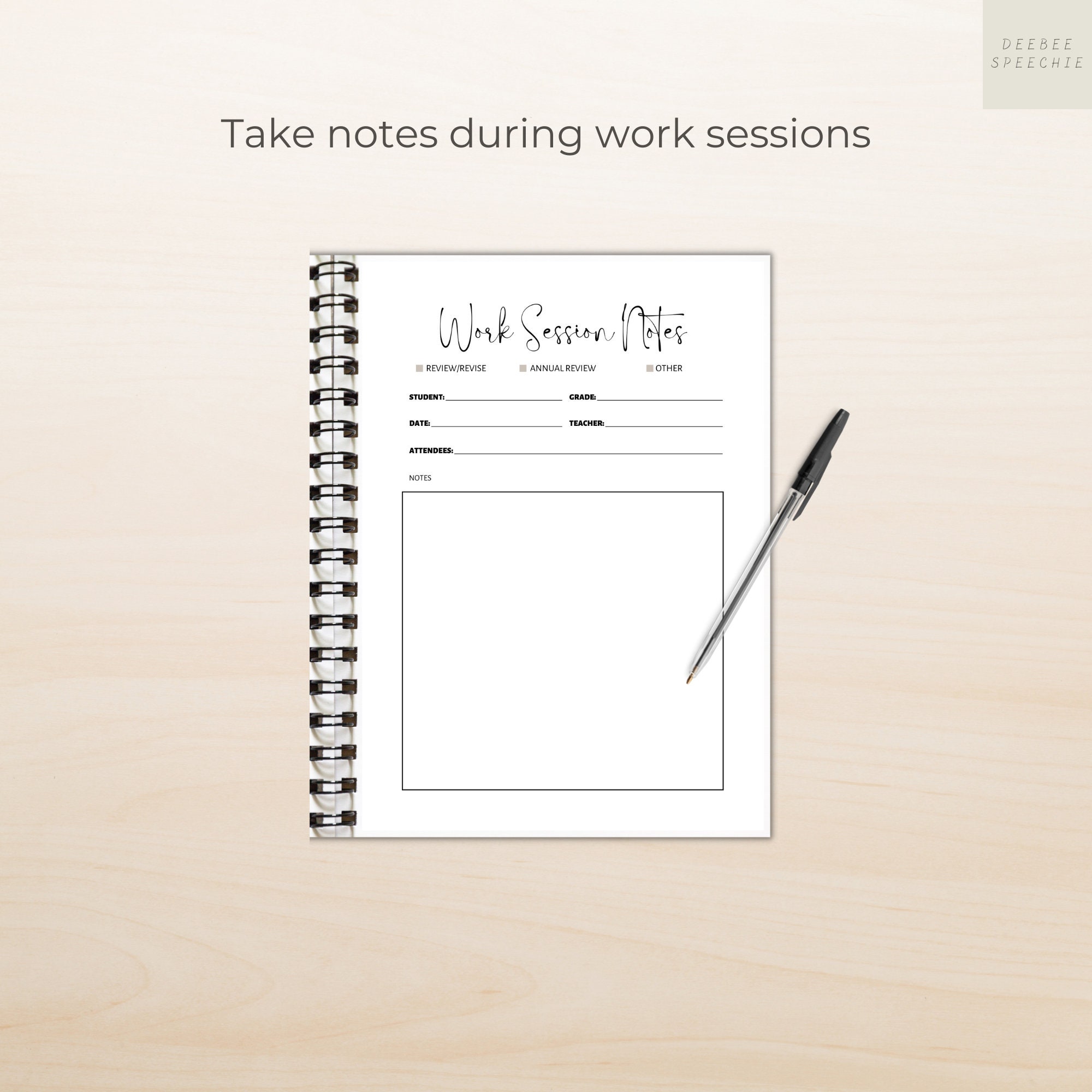 IEP Meeting Notes Planner IEP Meeting Notes IEP Planner - Etsy
