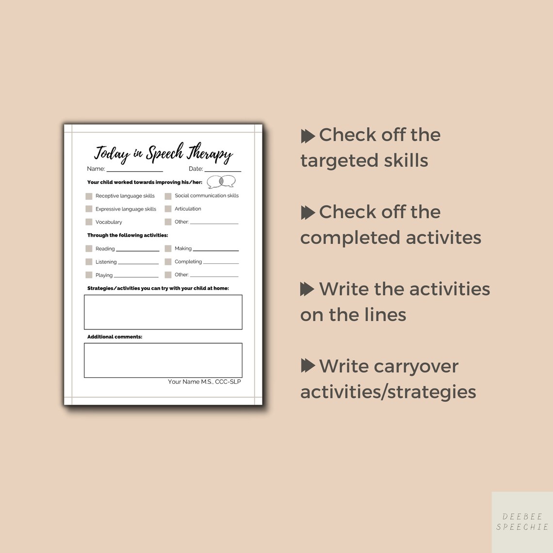 Today in Speech Therapy This Week in Speech Therapy Speech-language ...