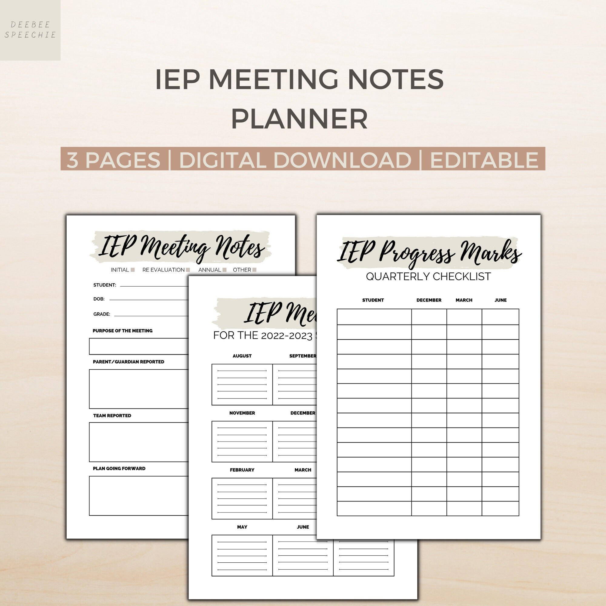 IEP Planner - Etsy