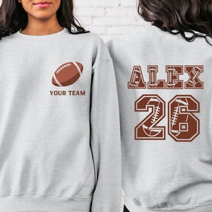 Personalized Double Sided Football Team Shirt, Custom Team Name and ...