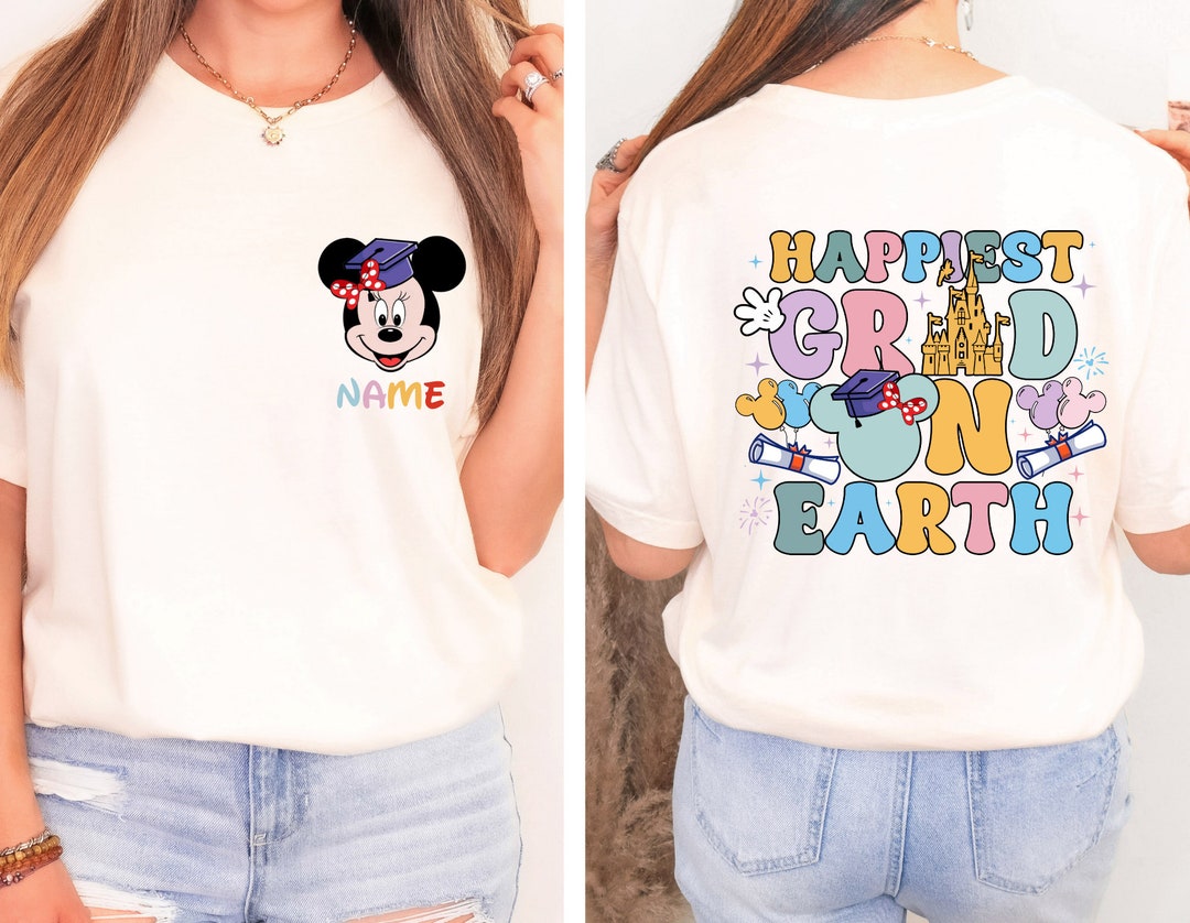 Personalized Disney Graduation 2024 Shirt, Mickey Minnie Graduate Shirt ...