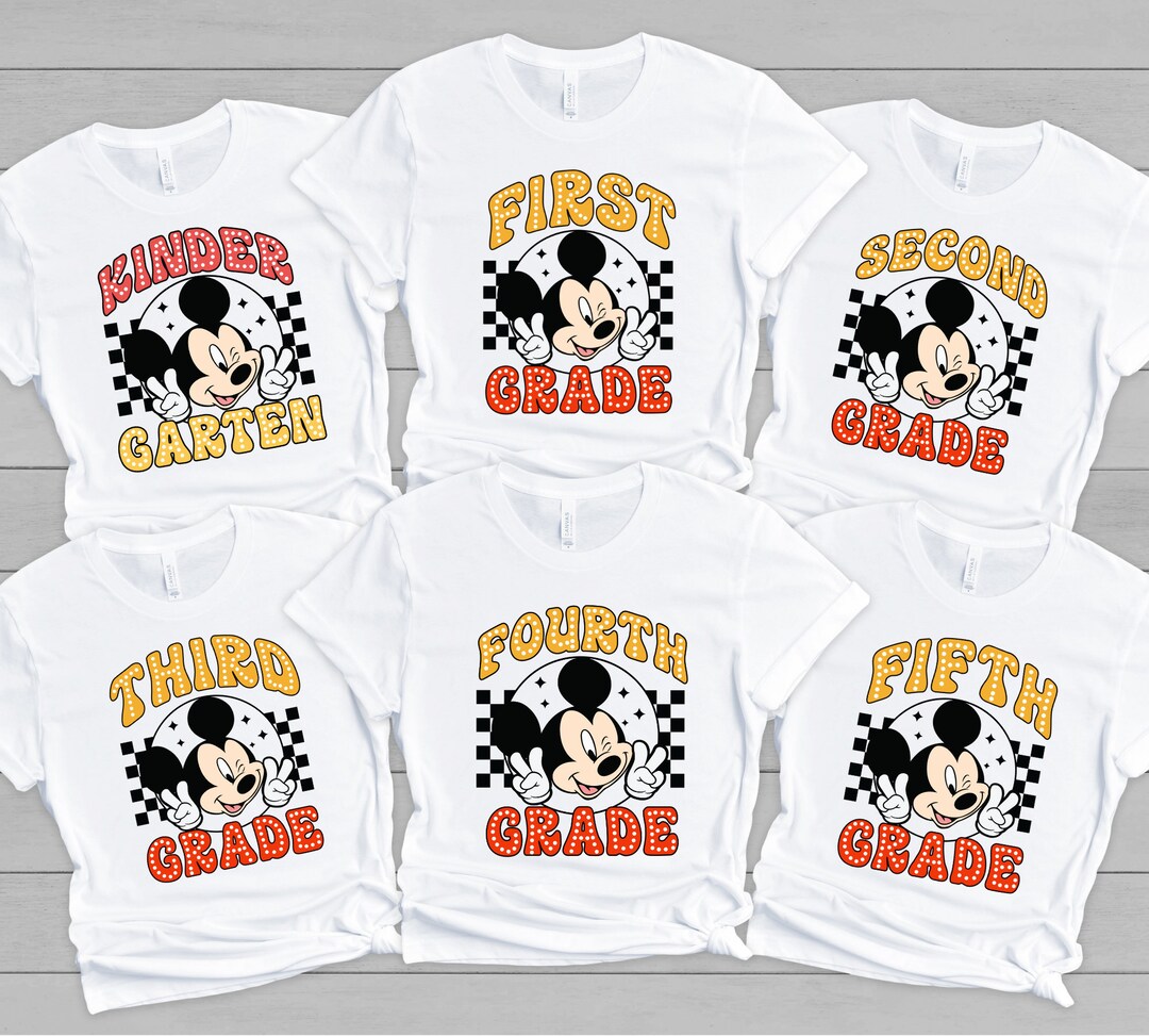 Minnie Mouse and Mickey Mouse First Day of School Shirts, Disney Back ...