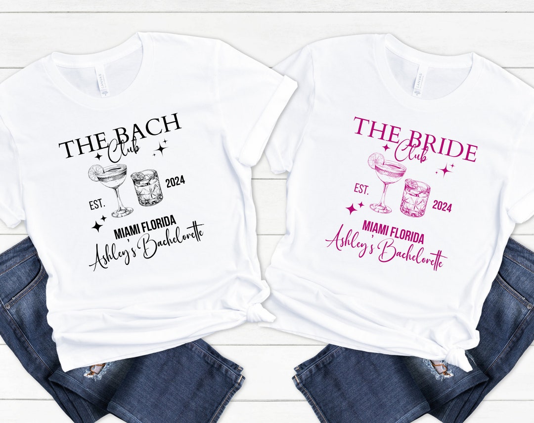 Bachelorette Party Shirts, Custom Location Bachelorette Shirt, the Bach ...