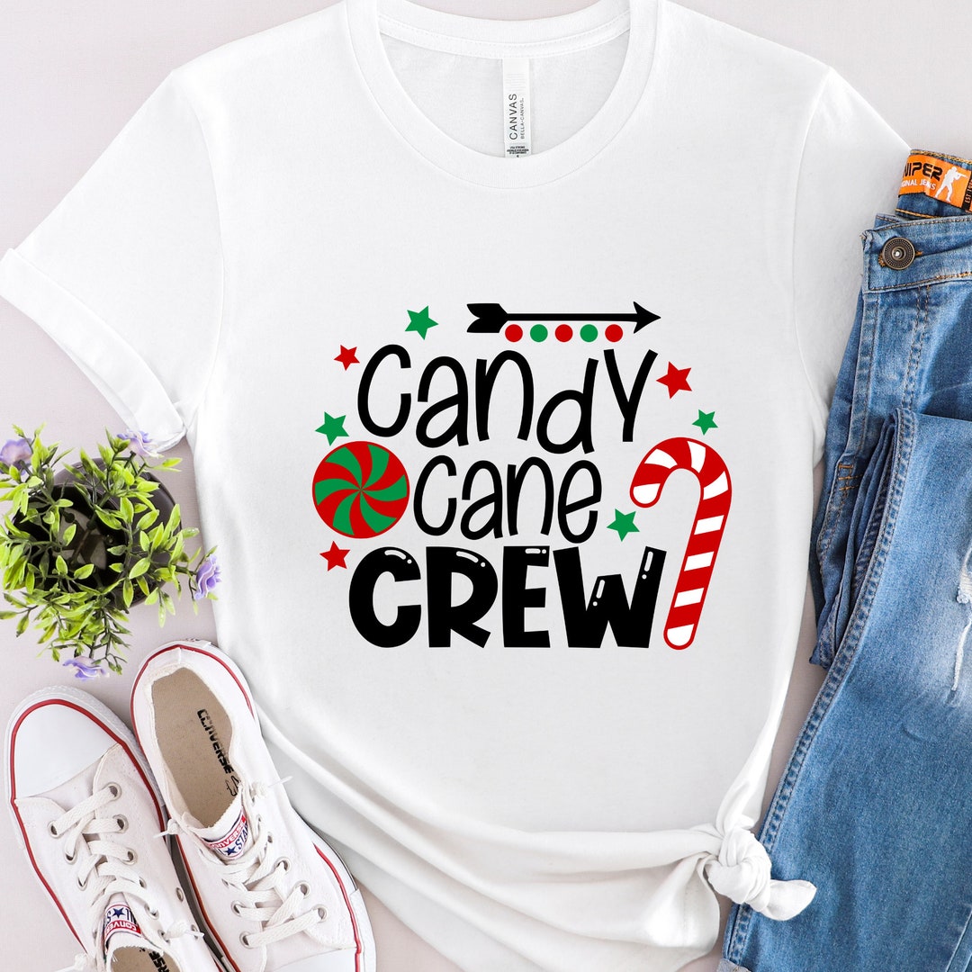 Candy Cane Crew Shirt, Candy Cane Crew Sweatshirt, Kids Christmas Shirt ...