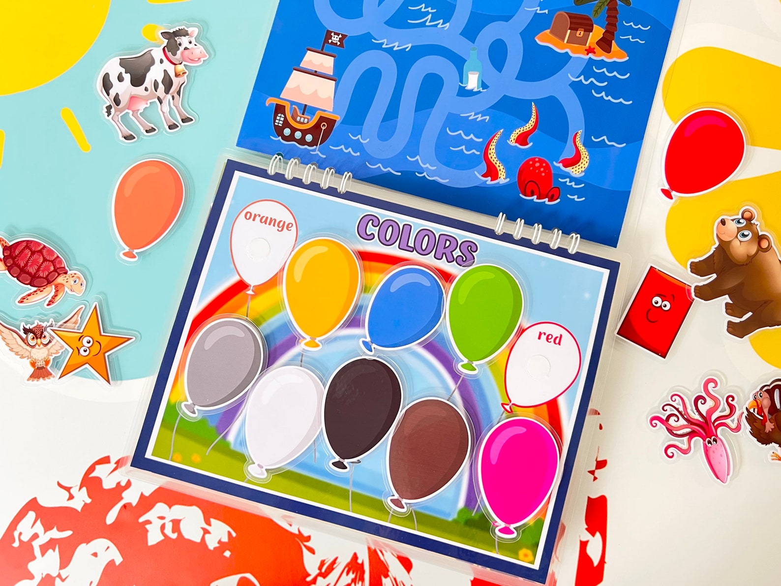 Toddler Learning Book Fully Assembled Toddler Busy Book - Etsy