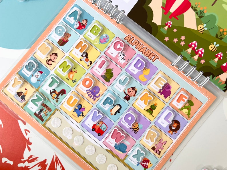 Toddler Learning Book Fully Assembled Toddler Busy Book - Etsy