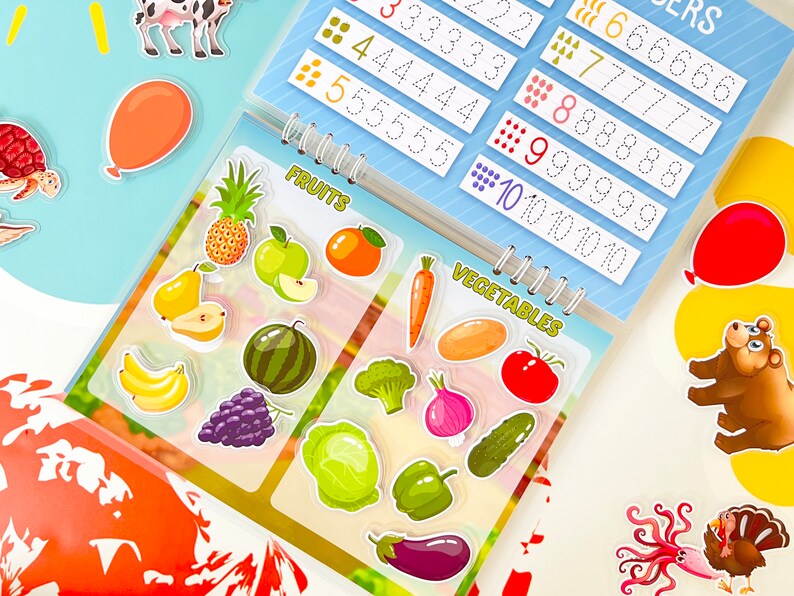 Toddler Learning Book Fully Assembled Toddler Busy Book - Etsy