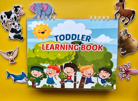 Toddler Learning Book Fully Assembled Toddler Busy Book - Etsy