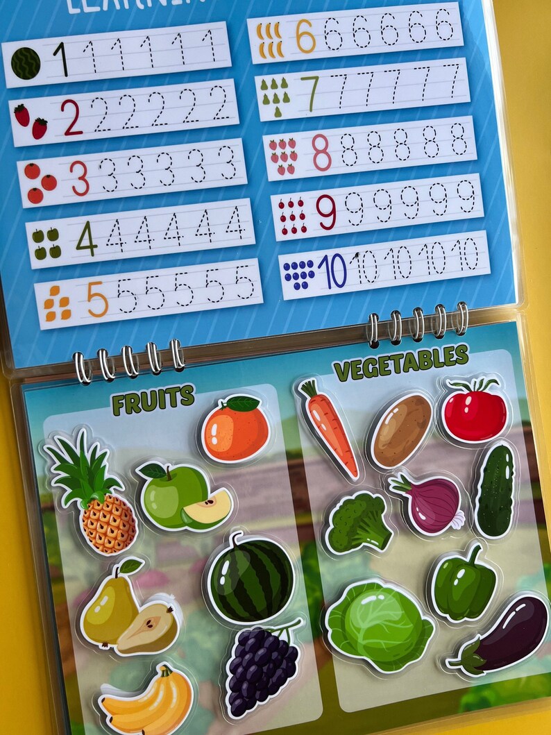 Toddler Learning Book Fully Assembled Toddler Busy Book - Etsy