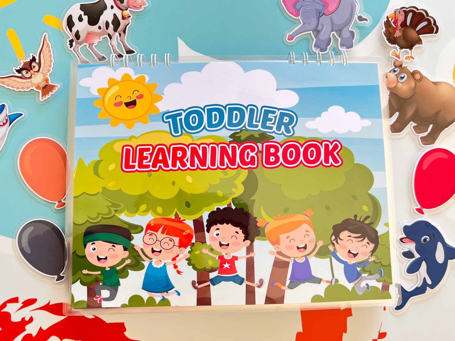 Toddler Learning Book Fully Assembled Toddler Busy Book - Etsy