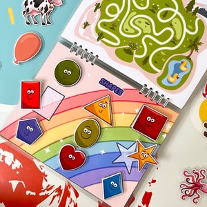 Toddler Learning Book Fully Assembled Toddler Busy Book - Etsy