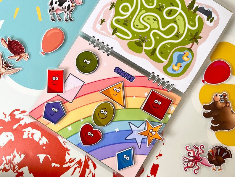 Toddler Learning Book Fully Assembled Toddler Busy Book - Etsy