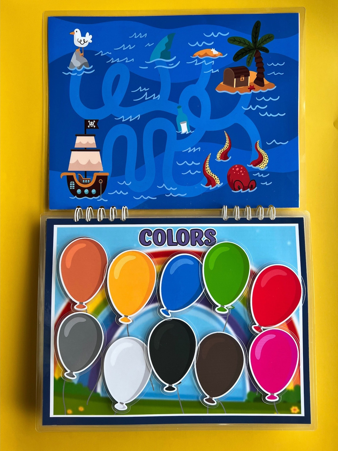 Toddler Learning Book Fully Assembled Toddler Busy Book - Etsy