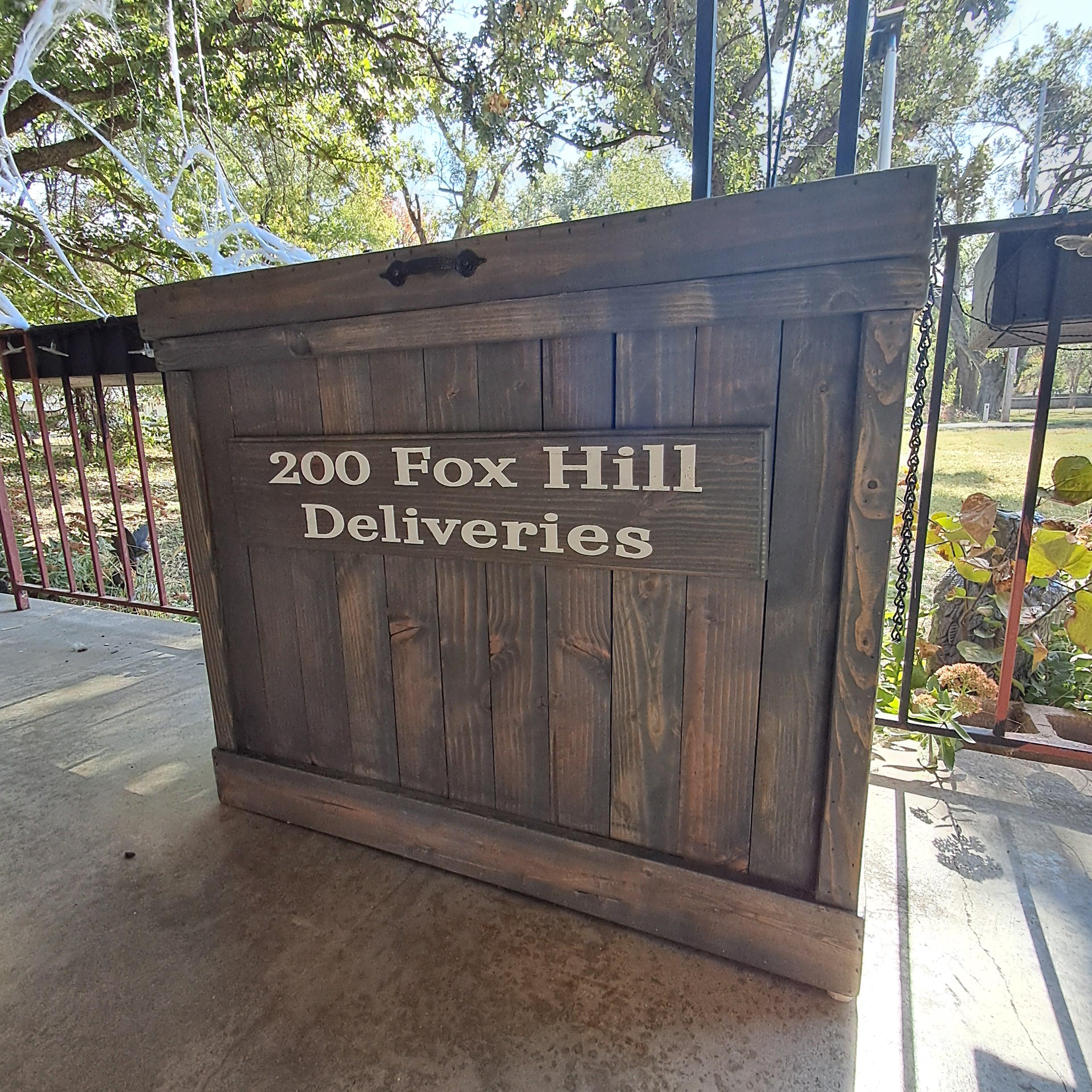 Rustic Reclaimed Wood Delivery Box: Front Porch Package Holder - Etsy