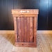 Country Kitchen Trash Can, Wood Trash Bin, 13 Gallon Trash Bin, Garbage ...