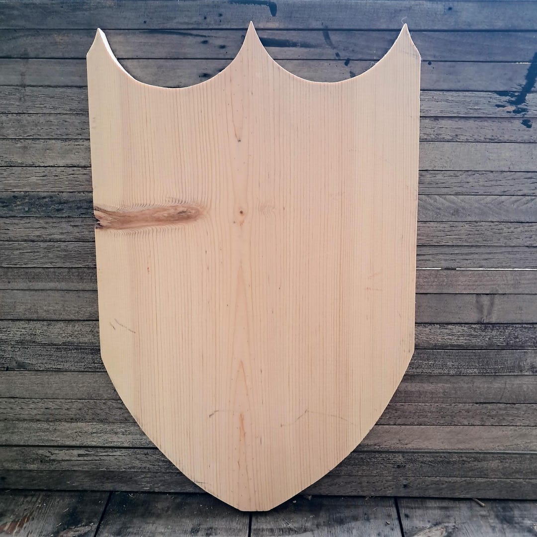 Wood Shield Blank, Shield DIY, House Crest, Art Board, Craft Board, Raw ...