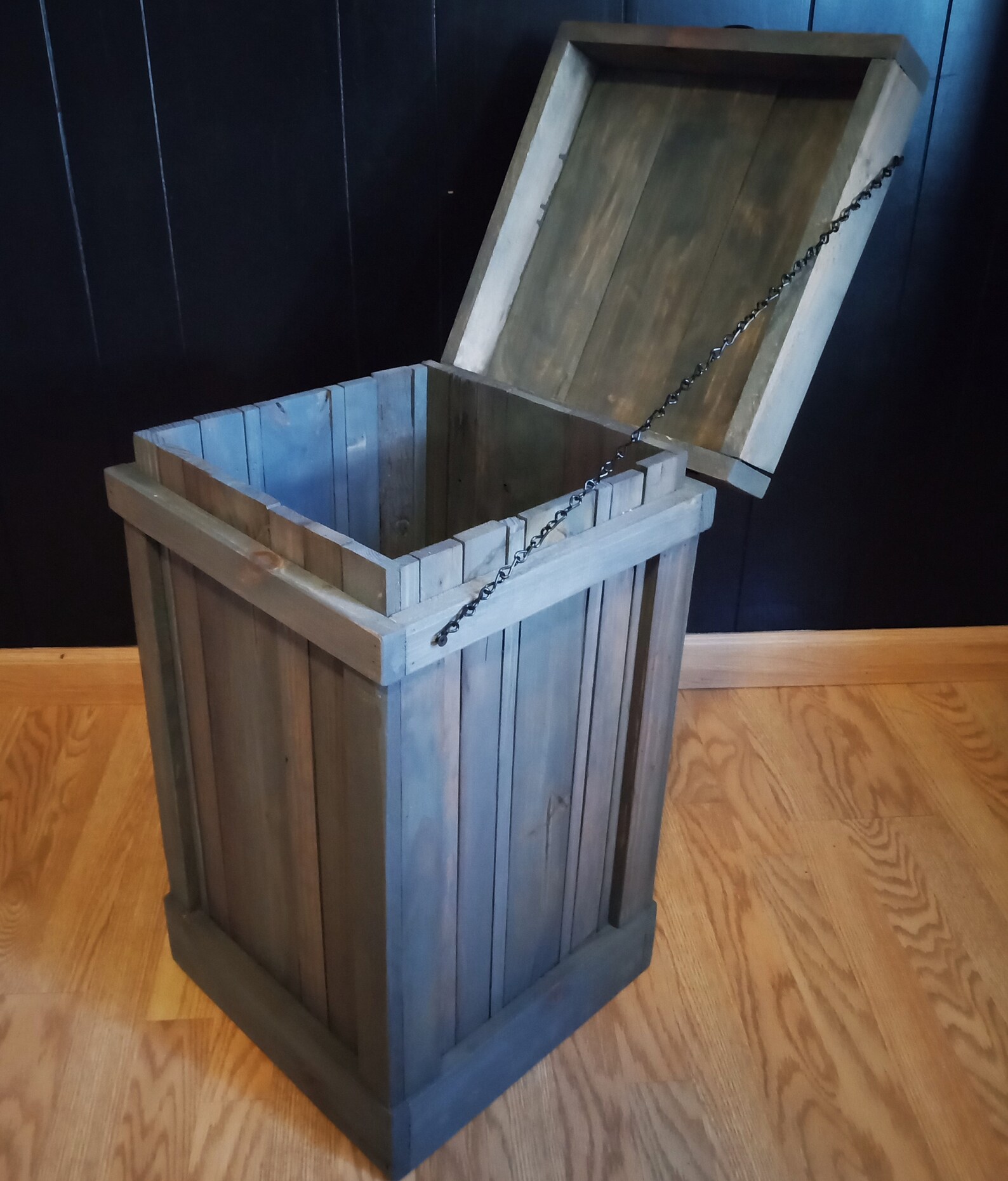 Farmhouse Trash Can Kitchen Garbage Can Rustic Trash Bin - Etsy