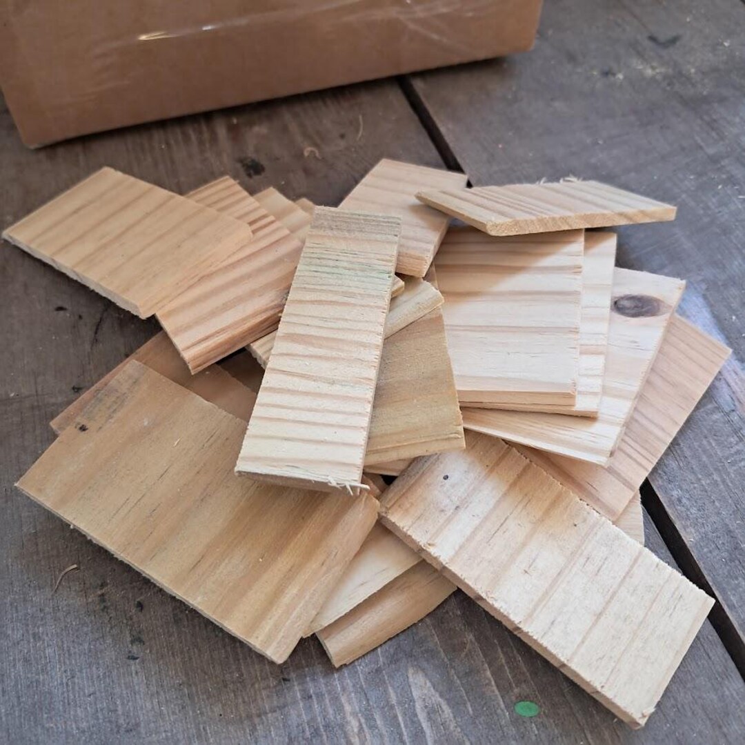 Thin Scrap Wood, Wood Scraps for Crafts, Craft Wood, DIY Miniatures ...