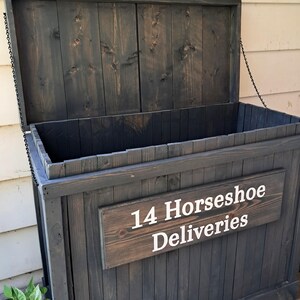 Large Delivery Box, Package Holder, Porch Storage, Wood Mail Box ...