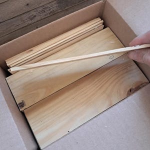 Thin Wood Planks for DIY Crafts, Projects, and Decor / Box of Thin ...