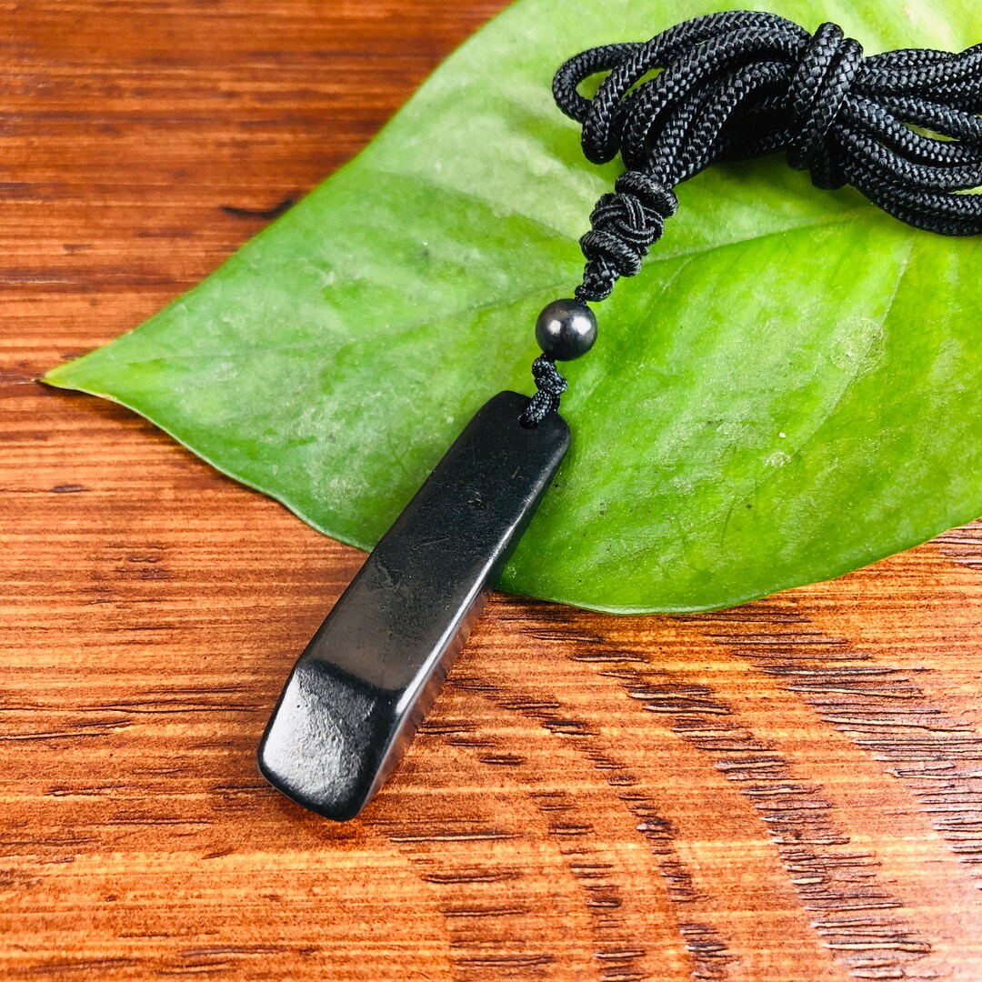 Shungite Necklace Crystal Shungite Authentic Karelian Real Black Stone ...