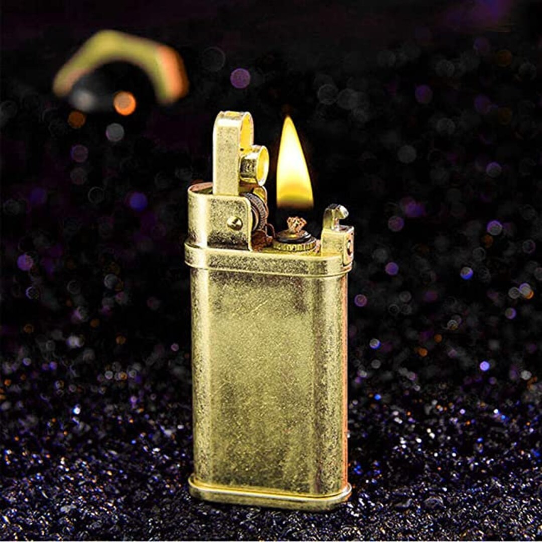 Vintage Trench Lighter Kerosene Copper Lighter, Windproof Brass Lighter ...