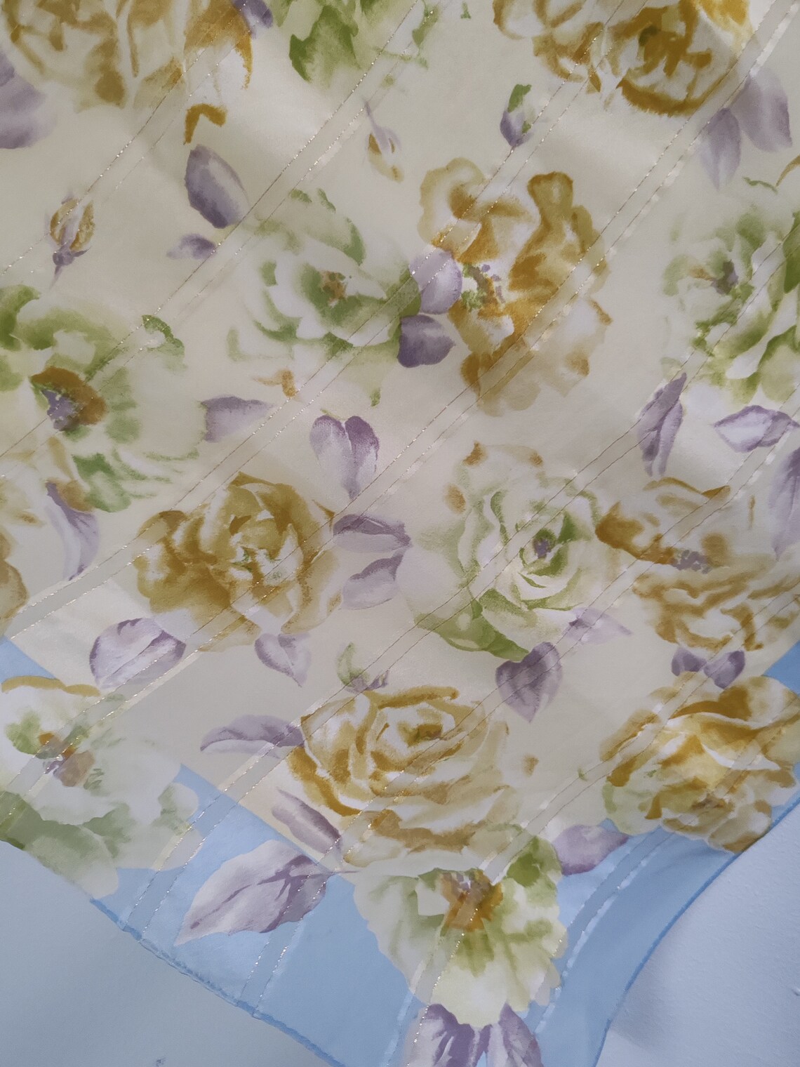 Vent Veit Par Pierre Balmain Paris' Scarf Vintage Pocket Square Floral ...