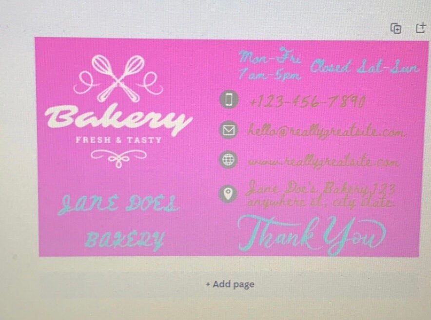 Business Card Sample - Etsy