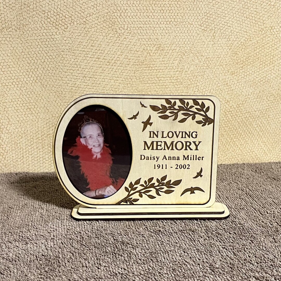 Personalized Engraved Memorial Frame Sympathy Gift Memorial Gift in ...