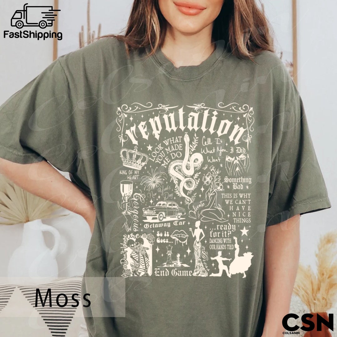 Reputation Comfort Colors Shirt Graphic Tee I Did Something - Etsy UK