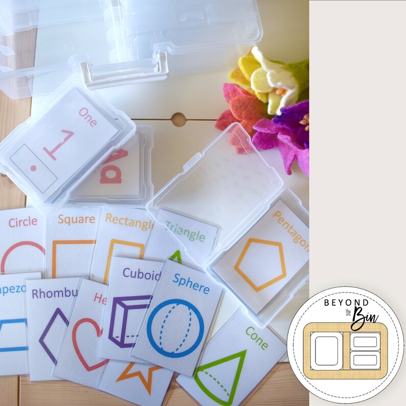 DIY Printable Colorful Shapes Flashcards Digital Download - Etsy