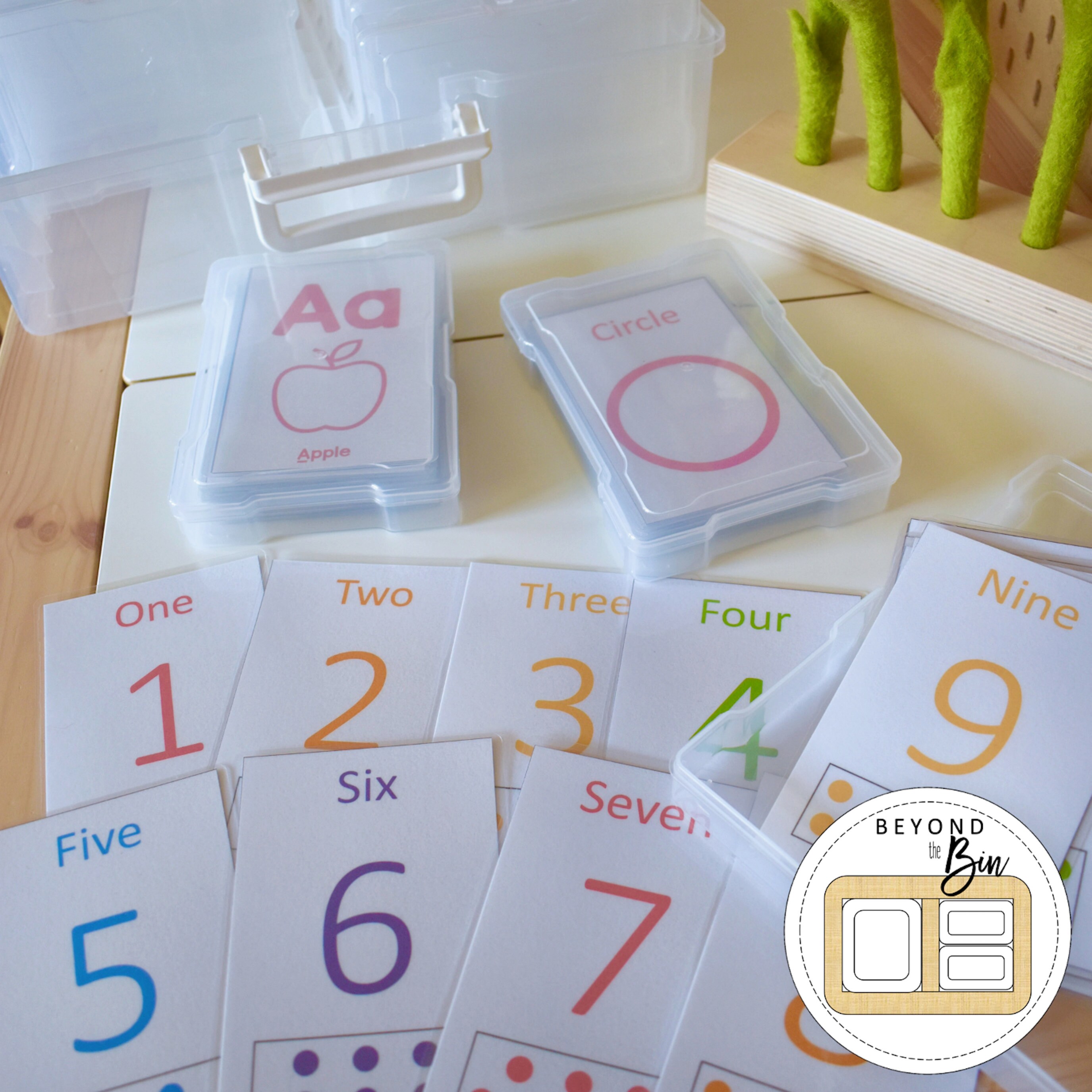DIY Printable Colorful Numbers Counting Flashcards Digital Download ...